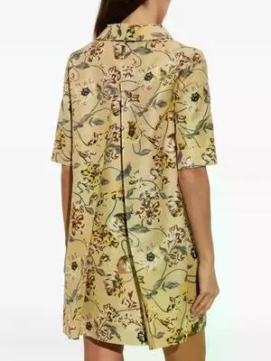 Kenzo Wildflower Mini Dress - Neutrals