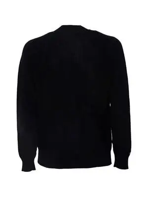 FILIPPO DE LAURENTIIS Ribbed-knit V-neck Cardigan