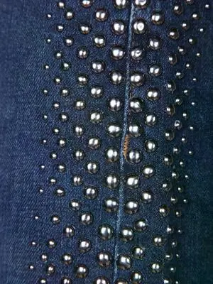 7 For All Mankind Stud-embellished Stovepipe Jeans