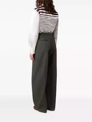 MSGM Pleated Wide-leg Trousers