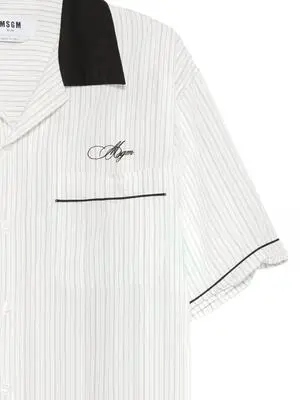 MSGM Striped Short-sleeve Shirt