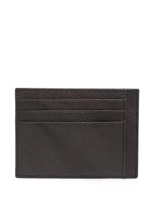 LANCEL Leon Grained Leather Cardholder - Brown