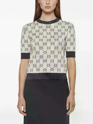 Gucci Gg Supreme Knit Top