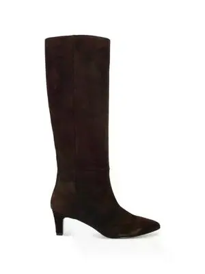 VIA ROMA 15 Pointed-toe Suede Boots