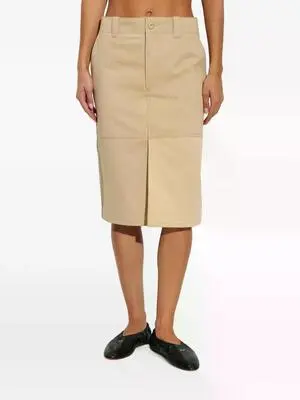 Kenzo Front-slit Cotton Skirt