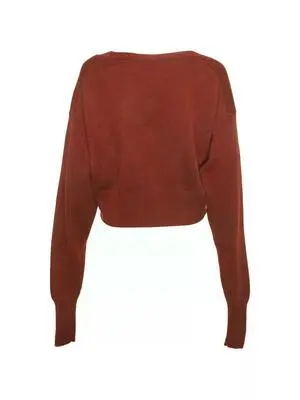Chloé V-neck Cropped Sweater