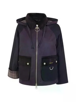 Barbour Carville Corduroy-trim Hooded Parka - Red