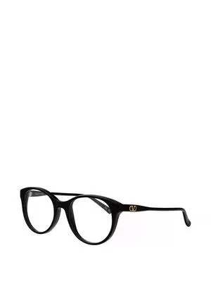 Valentino Garavani Vlogo Signature Round-frame Glasses