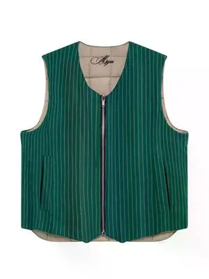 MSGM Pinstripe-pattern Reversible Gilet