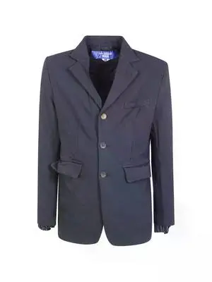 Junya Watanabe Herringbone-pattern Single-breasted Blazer - Black