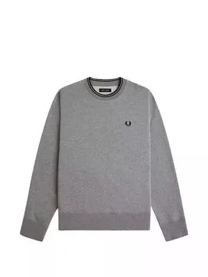 Fred Perry Logo-embroidered Striped-trim Sweater