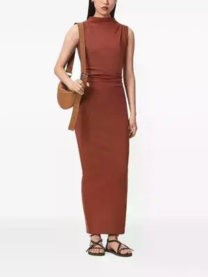 ALLSAINTS Katarina Draped Sleeveless Maxi Dress