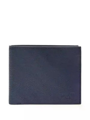 LANCEL Leon Grained Leather Wallet - Blue