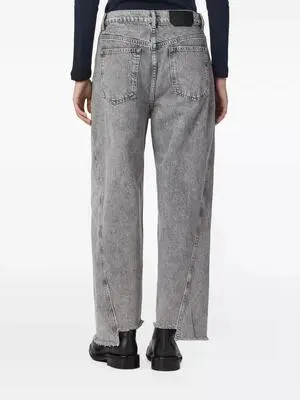 ALLSAINTS Frayed Raw-hem Wide-leg Jeans