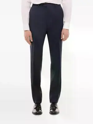 FURSAC Prince Of Wales Check Tailored Trousers - Blue