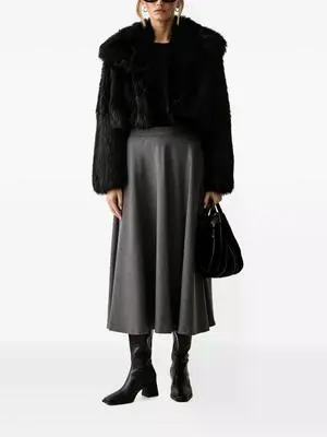 Patrizia Pepe Faux-fur Cropped Jacket