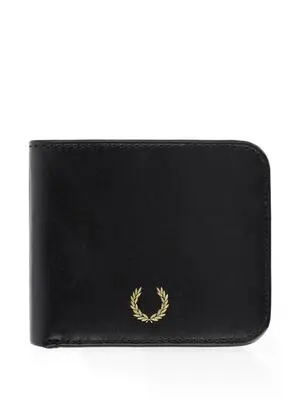 Fred Perry Laurel Wreath Leather Wallet - Black