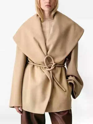 Sportmax Uguale Belted Shawl-collar Jacket