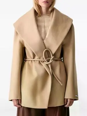 Sportmax Uguale Belted Shawl-collar Jacket