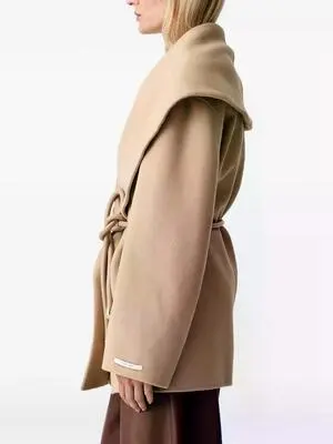 Sportmax Uguale Belted Shawl-collar Jacket