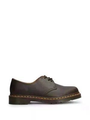 Dr. Martens 1461 Crazy Horse Contrast-stitch Lace-up Oxford Shoes Brown