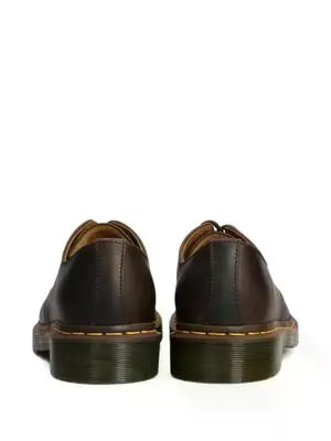 Dr. Martens 1461 Crazy Horse Contrast-stitch Lace-up Oxford Shoes - Brown
