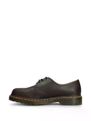 Dr. Martens 1461 Crazy Horse Contrast-stitch Lace-up Oxford Shoes - Brown