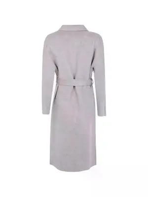 GIOVANNI PARIS Olive Double-breasted Belted Coat