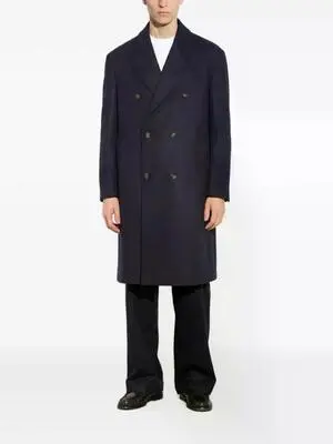 PAOLO PECORA Double-breasted Loose-fit Coat