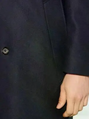 PAOLO PECORA Double-breasted Loose-fit Coat