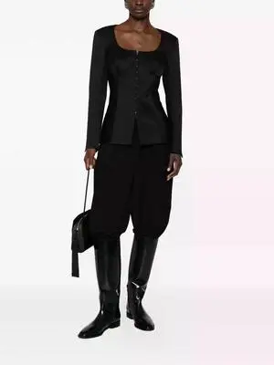 RÓHE Corset-style Hook-and-eye Jacket