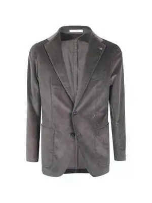 Tagliatore Corduroy Single-breasted Blazer - Brown