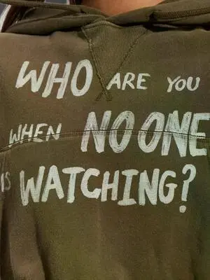 R13 Slogan-print Oversized Hoodie