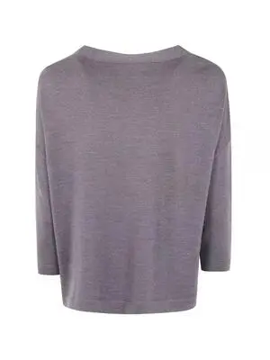MA'RY'YA Boat-neck Sweater - Brown