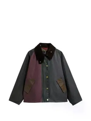 BARBOUR INTERNATIONAL Patchwork Transport Waxed Jacket - Grey