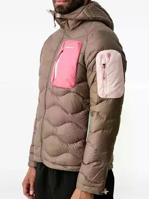 PEAK PERFORMANCE Quilted Hooded Jacket - Brown