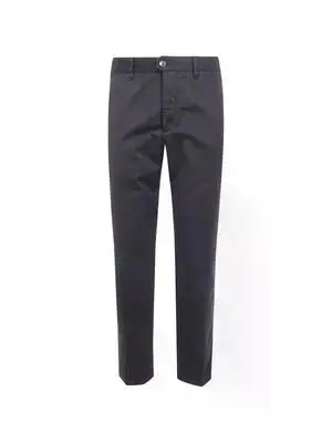 Incotex Cotton Chino Trousers - Black