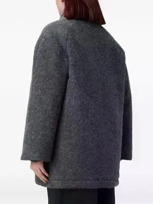 Fabiana Filippi Sequin-embellished Drawstring-hem Coat