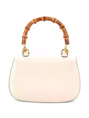 Gucci Bamboo 1947 Top Handle Bag Leather Small Satchel - Neutrals