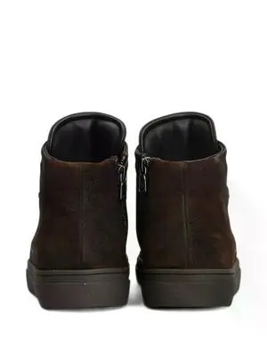 CRIME LONDON Kane Side-zip High-top Sneakers