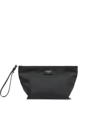 LANCEL Mistral Rollable Zip-up Pouch - Black