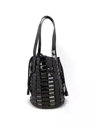 Dragon Diffusion Woven-design Leather Bucket Bag