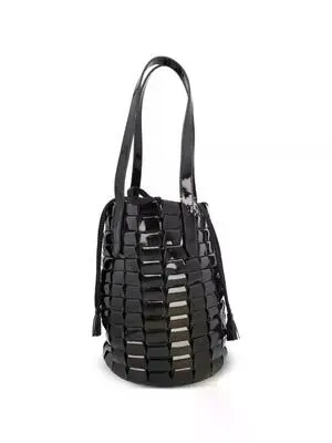 Dragon Diffusion Woven-design Leather Bucket Bag