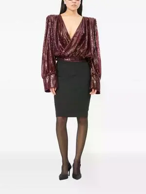 ROTATE BY BIRGER CHRISTENSEN Cut-out Midi Skirt