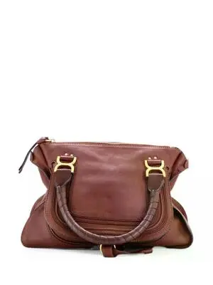Chloé Marcie Leather Medium Shoulder Bag - Brown