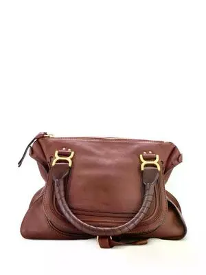 Chloé Marcie Leather Medium Shoulder Bag - Brown