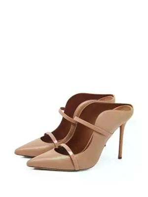 MALONE SOULIERS Maureen Pointed-toe Mules - Neutrals