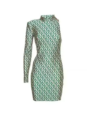 Elisabetta Franchi One-shoulder Mini Dress