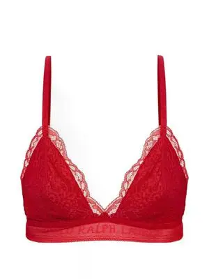 Polo Ralph Lauren Lace-trim Triangle Bra - Red