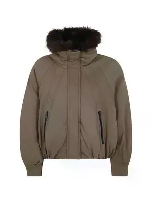 GIOVANNI PARIS Belina Oversized Parka Coat - Brown